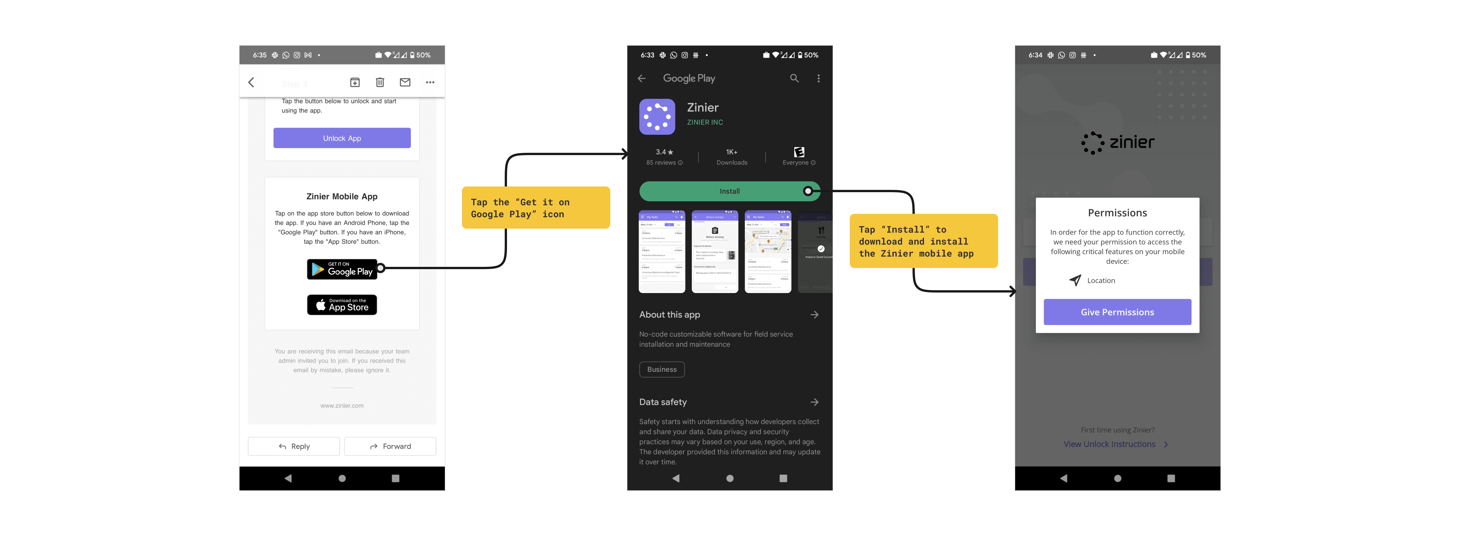 (Android) Mobile App Installation and Account Creation