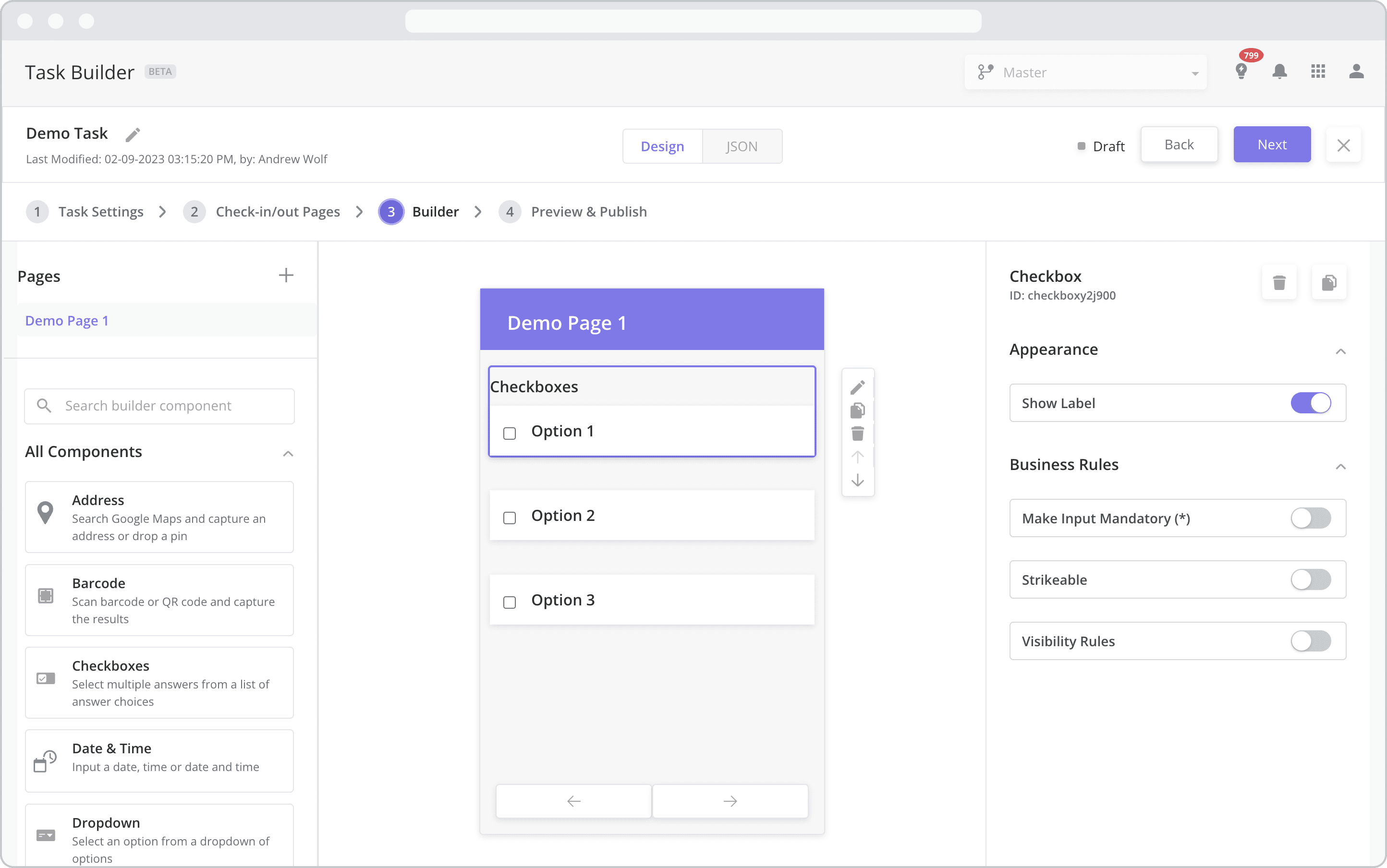 Checkboxes
