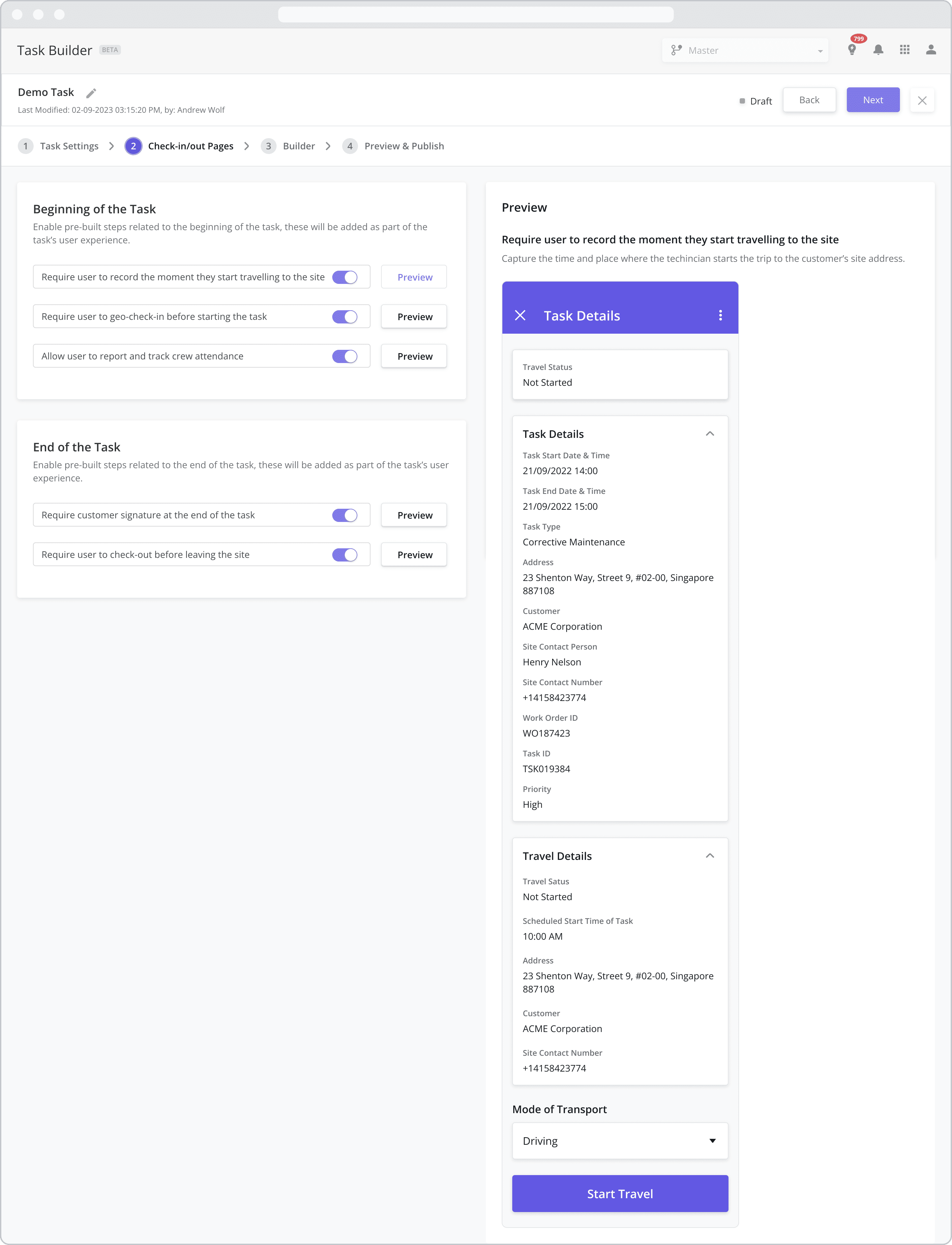 Step 2: Configuring the Check-in / Check-out Pages